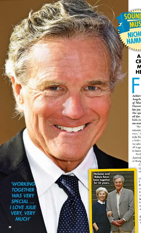 'MY FAVOURITE THING? IT’S JULIE!’ - PressReader