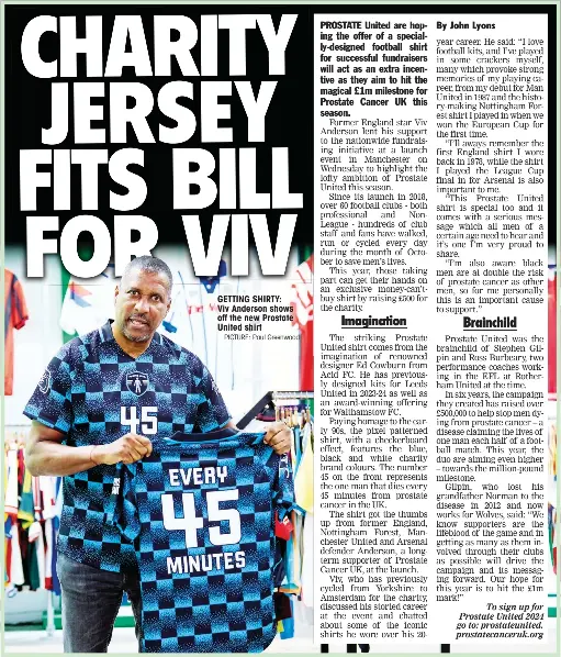 CHARITY JERSEY FITS BILL FOR VIV - PressReader