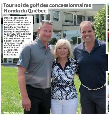 Tournoi de golf des concession­naires Honda du Québec - PressReader
