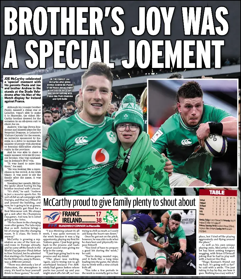 BROTHER’S JOY WAS A SPECIAL JOEMENT - PressReader