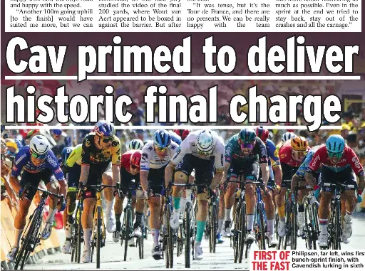 Cav primed to deliver historic final charge - PressReader