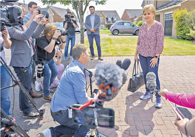 Defiant Sturgeon ready for Holyrood return - PressReader