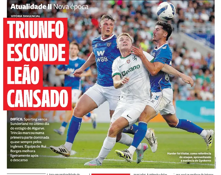 TRIUNFO ESCONDE LEÃO CANSADO - PressReader