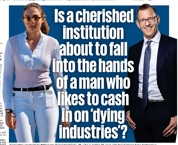 Is a cherished institutio­n about to fall into the hands of a man who ...
