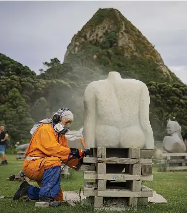 Stone sculpture event under famous rock - PressReader