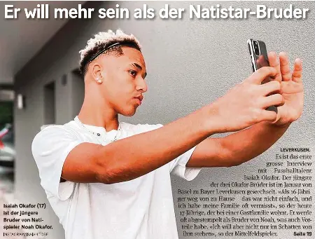 Er will mehr sein als der Natistar-bruder - PressReader