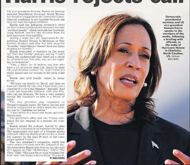 Harris rejects call - PressReader