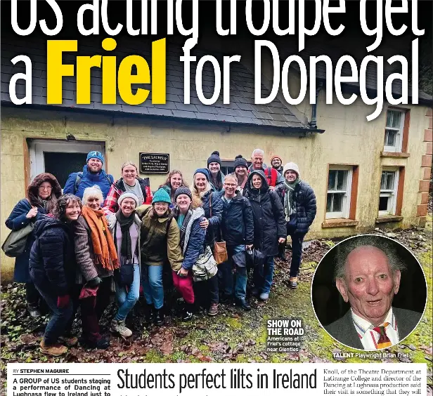 US acting troupe get a Friel for Donegal - PressReader