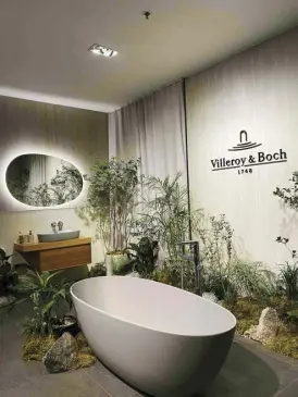Villeroy & Boch and Dornbracht showcase their artistry through a sensory bathroom experience ...