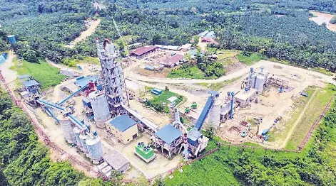 Sabah’s first integrated clinker, cement manufactur­ing plant - PressReader