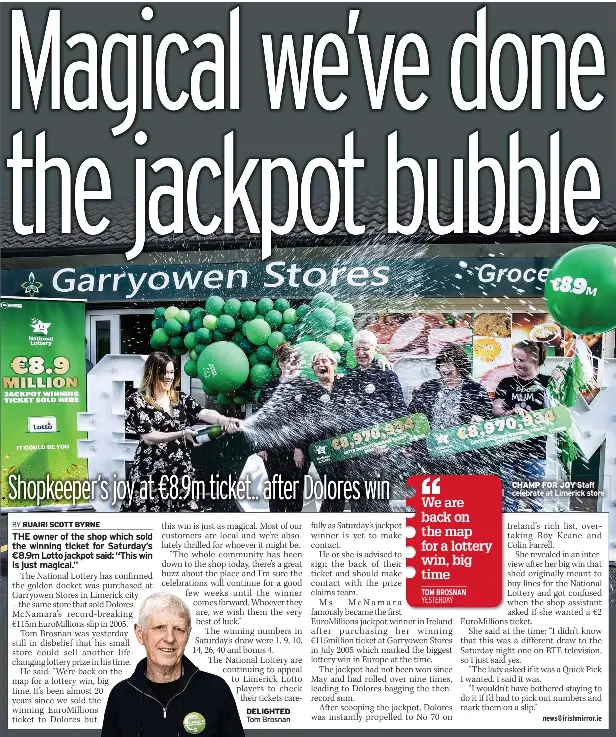 Magical we’ve done the jackpot bubble - PressReader