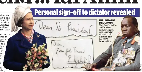 The Queen’s ‘good friend’... Idi Amin - PressReader