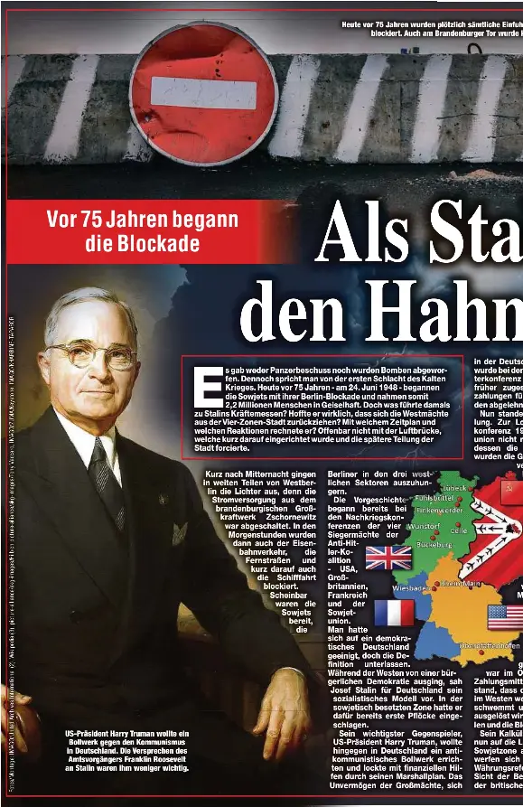 Als Stalin den Hahn zu Berlin drehte - PressReader
