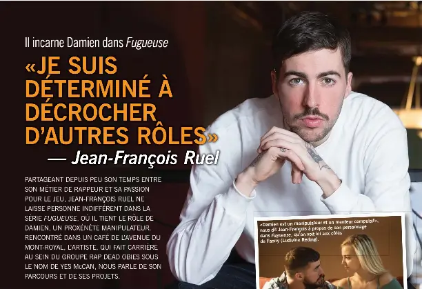 Jean- François Ruel: un Damien convaincan­t dans Fugueuse - PressReader