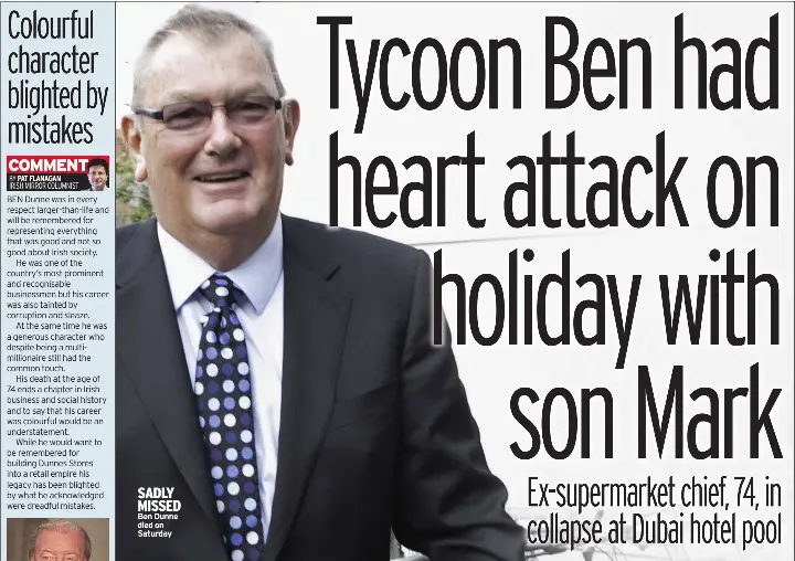 Tycoon Ben had heart attack on holiday with son Mark - PressReader