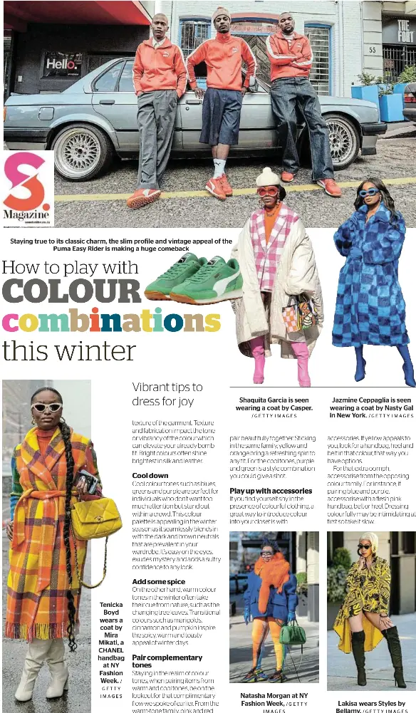 How to play with COLOUR combinatio­ns this winter - PressReader