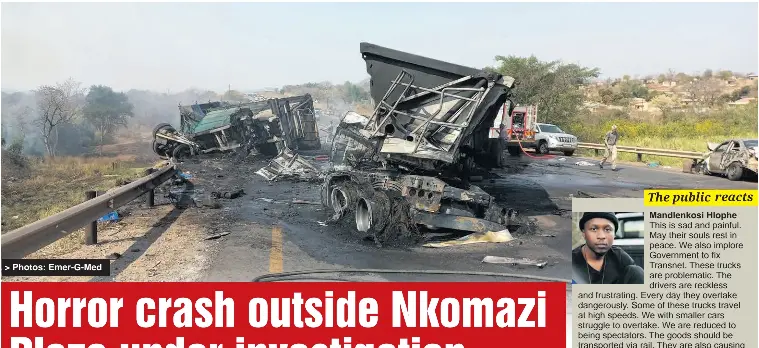 Horror crash outside Nkomazi Plaza under investigat­ion - PressReader