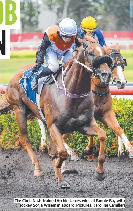 ARCHIE JAMES GETS JOB DONE FOR NASH AGAIN - PressReader