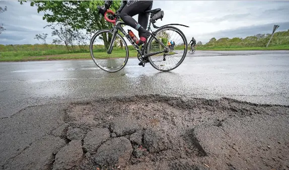 Pothole claim payouts rise by £176k in a year - PressReader