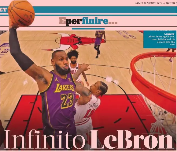 JAMES HA 39 ANNI LA FESTA IN CAMPO E UN REGALO FUTURO: I 40.000 PUNTI - PressReader