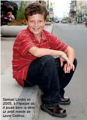 Samuel Landry: heureux de son retour au jeu - PressReader