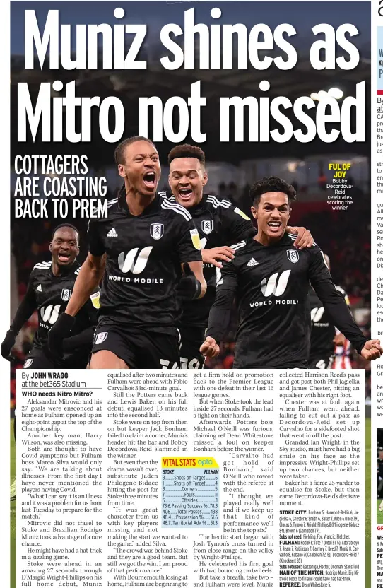 Muniz shines as Mitro not missed - PressReader