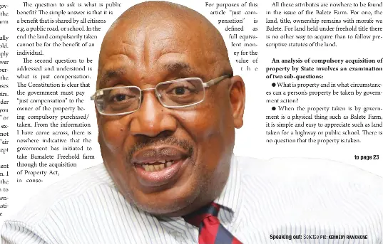Tribe must gain full value from Balete Farm - PressReader