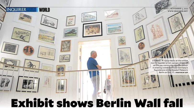 Exhibit shows Berlin Wall fall from lens of gay struggle - PressReader