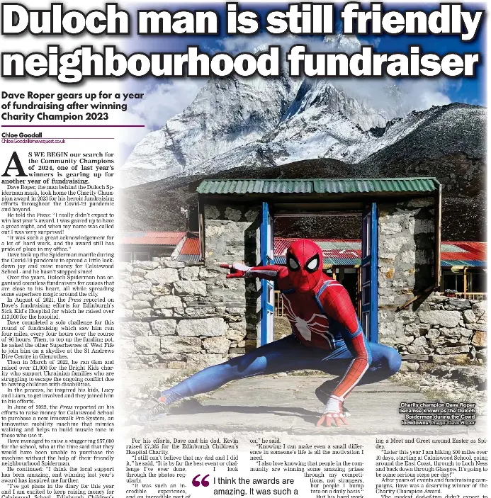 Duloch man is still friendly neighbourh­ood fundraiser - PressReader