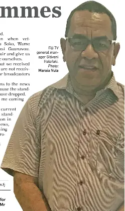 Halofaki’s Fiji TV Vision: Stronger business, Better programmes ...
