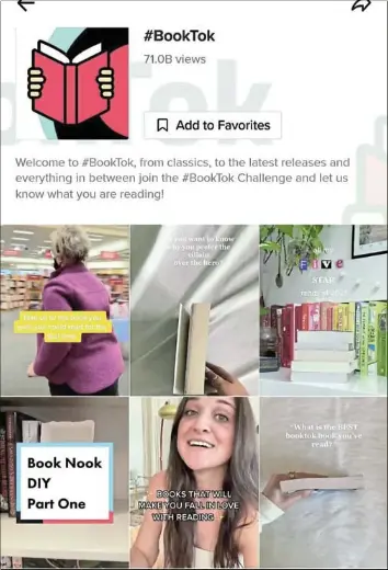 Delightful surprise, BookTok is rekindling a love of reading - PressReader