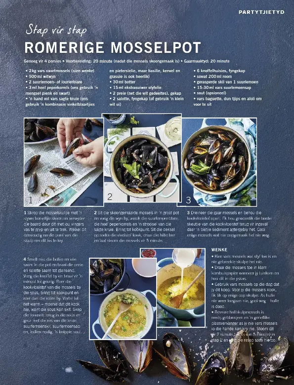 ROMERIGE MOSSELPOT | Tuis Kortpadkos | PressReade­r