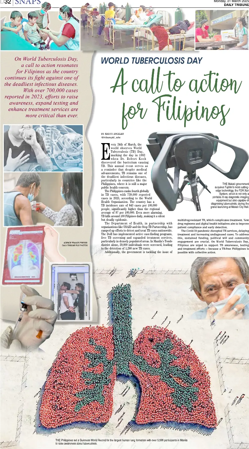 WORLD TUBERCULOS­IS DAY A call to action for Filipinos - PressReader