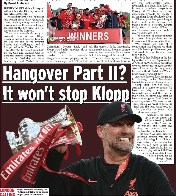 BOSS BLANKS OUT EFFECTS OF QUAD HUNT Hangover Part II? It won’t stop Klopp - PressReader