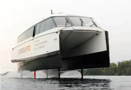 Stockholm tests electric ‘flying’ ferry - PressReader