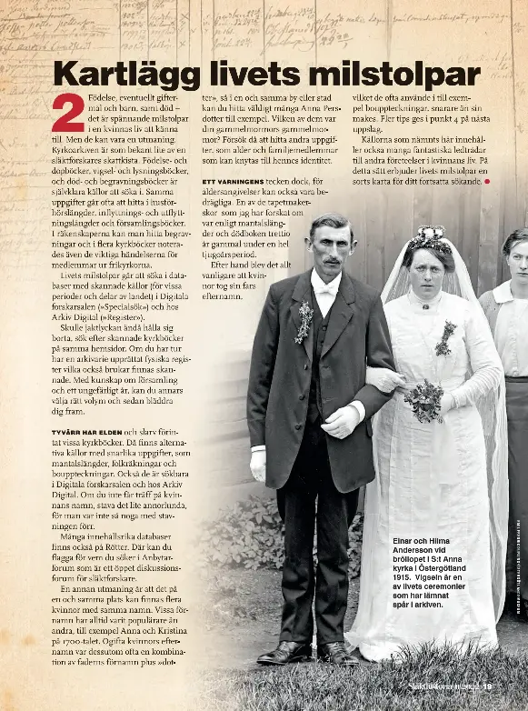 Kartlägg livets milstolpar - PressReader