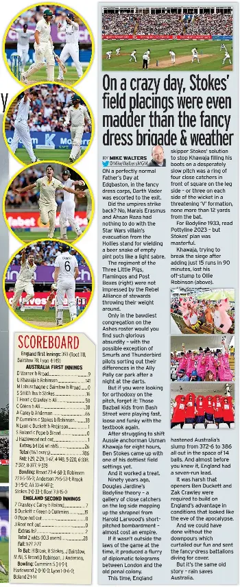 On a crazy day, Stokes’ field placings were even madder than the fancy dress brigade & weather ...