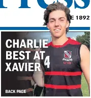 CHARLIE BEST AT XAVIER - PressReader
