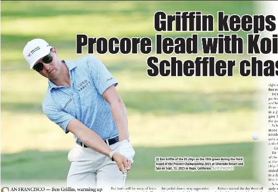 Griffin keeps PGA Procore lead with Koivun, Scheffler chasing - PressReader