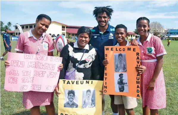 Drua Players Take Break To Mingle With Students - PressReader