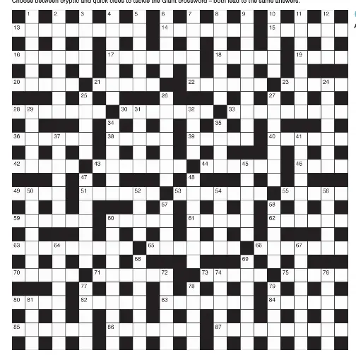 GIANT CROSSWORD - PressReader