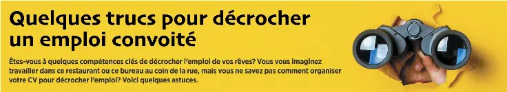 Quelques trucs pour décrocher un emploi convoité - PressReader