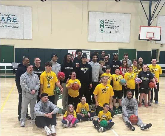 Bulldogs visit Gallagher MS - PressReader