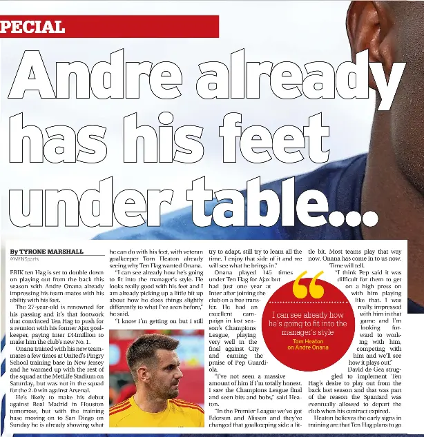 Andre already has his feet under table... - PressReader