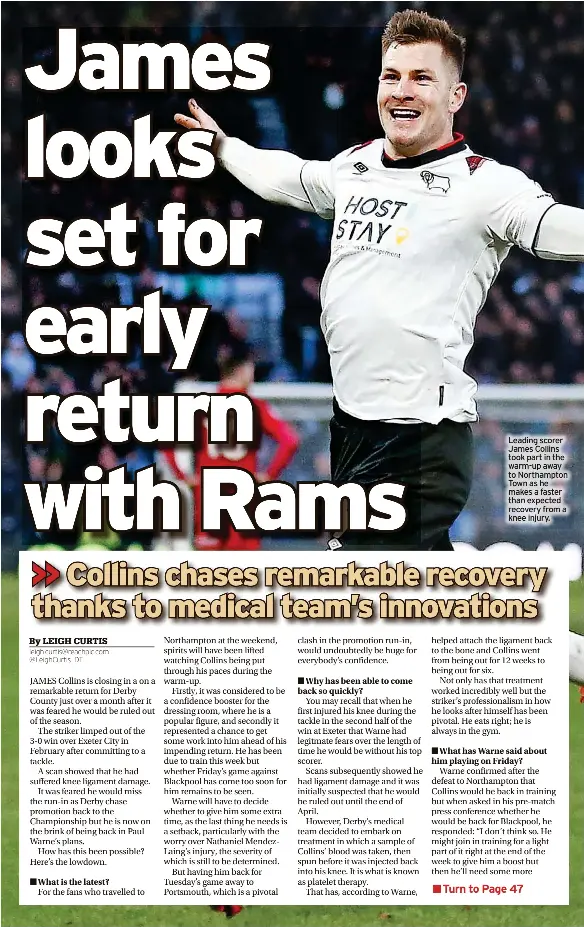 James looks set for early return with Rams - PressReader