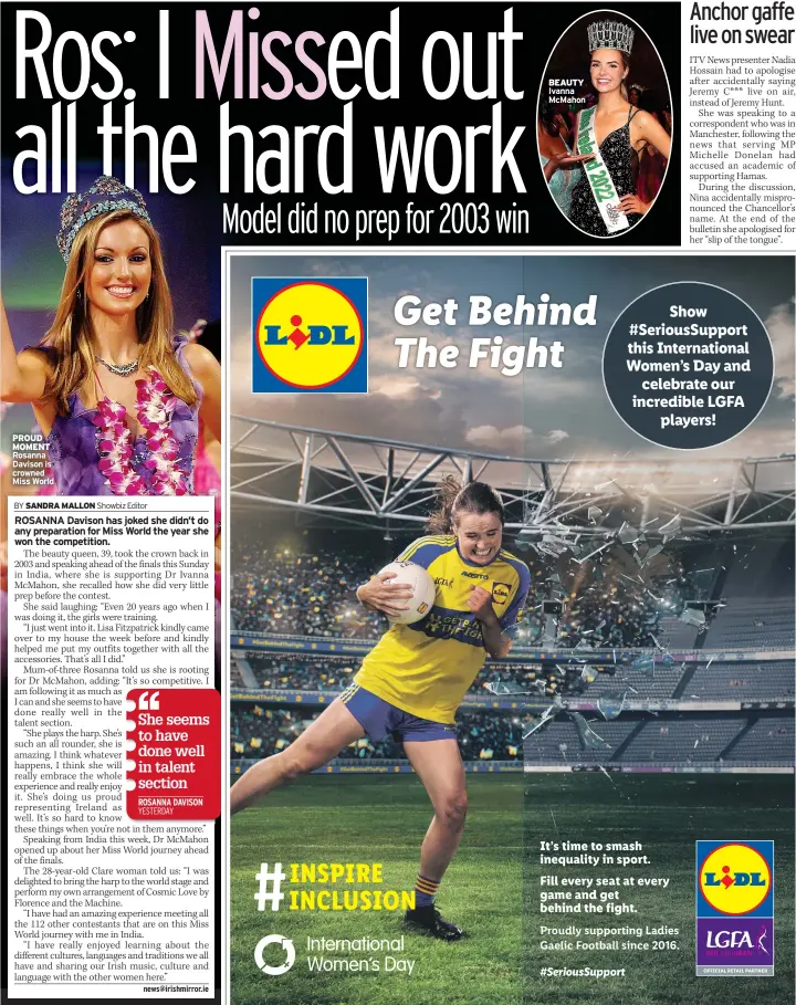 Ros: I Missed out all the hard work - PressReader