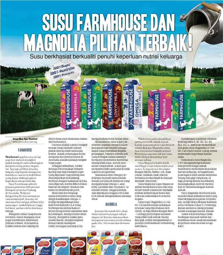 Susu Farmhouse dan magnolia pilihan terbaik! - PressReader
