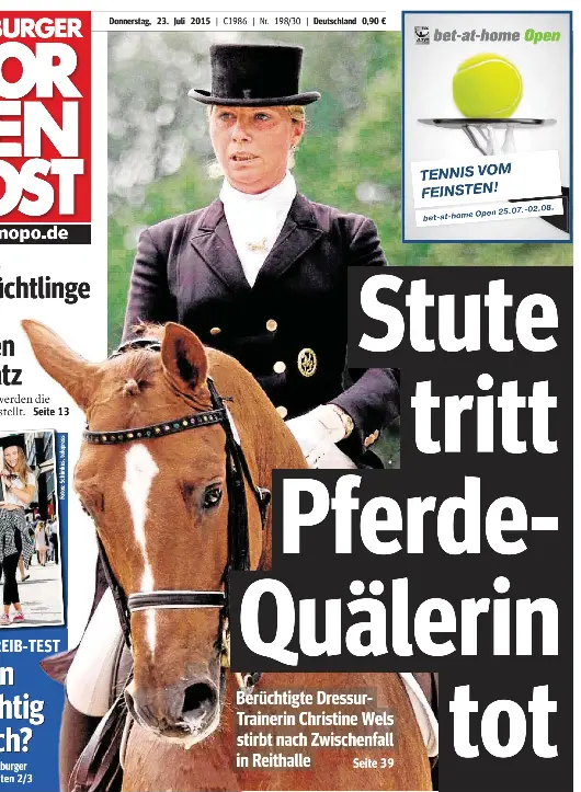 Stute tritt Pferde-Quälerin tot - PressReader