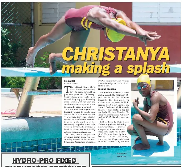 CHRISTANYA making a splash - PressReader