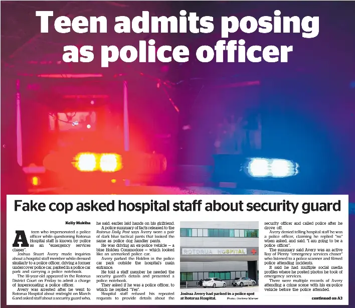 Teen admits posing as police officer - PressReader